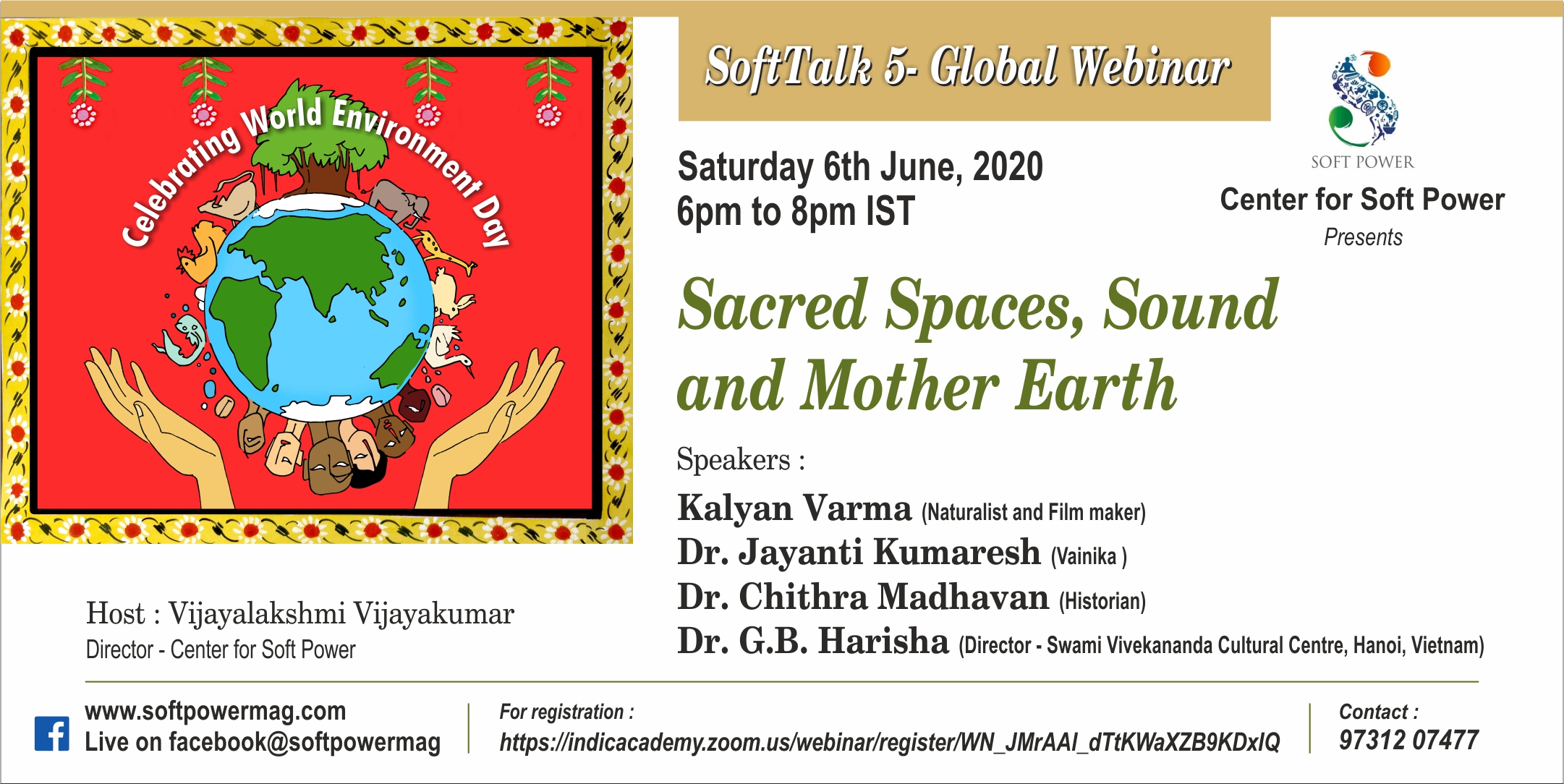 SoftTalk 5: Sacred Sounds, Spaces and Mother Earth - Center for Soft Power